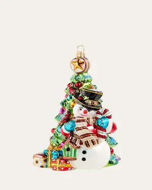 Bergdorf Goodman Snowman Christmas Tree Ornament - Multi