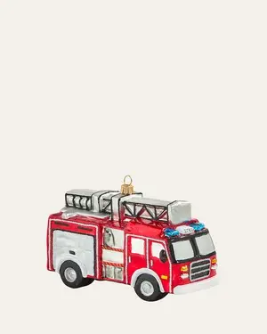 Bergdorf Goodman Fire Truck Christmas Ornament - Multi