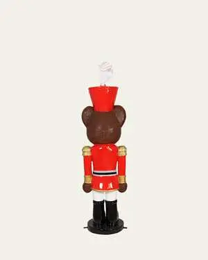 UNIVERSAL STATUES 4' Teddy Bear Nutcracker Statue