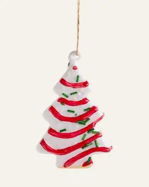 CODY FOSTER & CO Christmas Tree Cake Christmas Ornament - Multi
