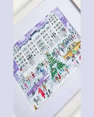 MICHAEL STORRINGS Bergdorf Holiday Store" Framed Print