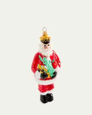 JOY TO THE WORLD COLLECTIBLES Nyc Cabbie Santa With Statue Of Liberty Christmas Ornat - Multi