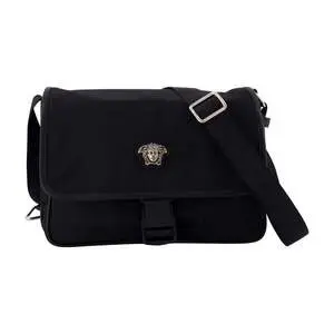 Versace Nylon Messenger Crossbody Bag