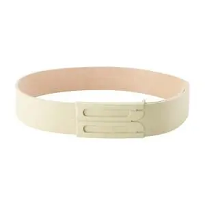 Victoria Beckham Tonal Jumbo Leather Belt - White