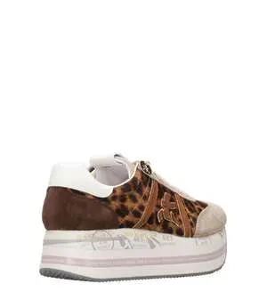 Premiata Suede And Pony Skin Sneakers