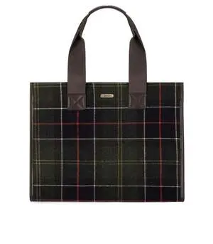 Barbour Turnberry Tartan Classic Tote - Green