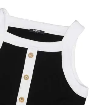 Balmain Gauzed Cotton Top