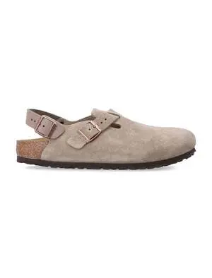 BIRKENSTOCK Tokio Nubuck Leather Mules