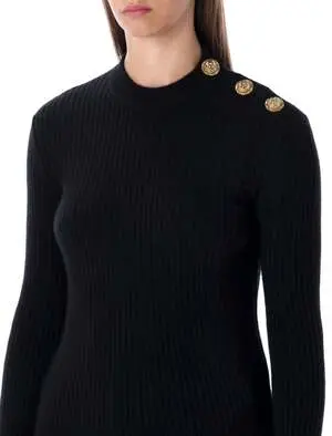 Balmain Ribbed Wool Sweater
