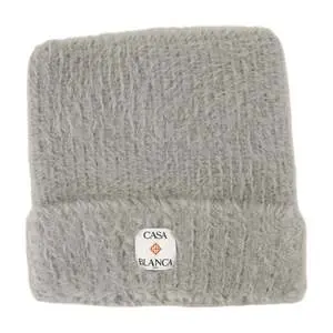 Casablanca Fluffy Square Beanie - Grey