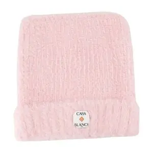 Casablanca Fluffy Square Beanie - Pink