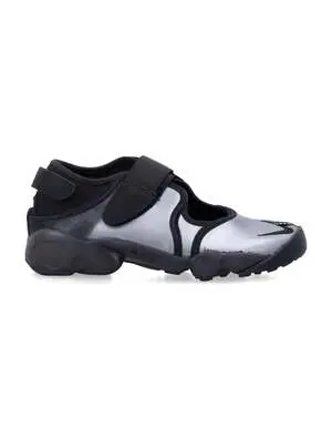 Nike Air Rift Leather Sneakers - Metallic Silver Black