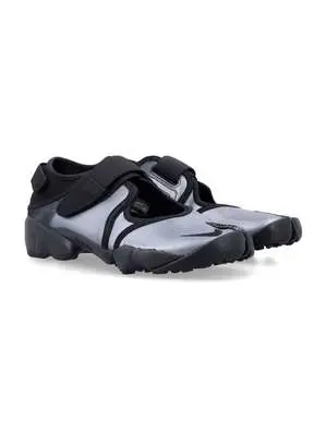 Nike Air Rift Leather Sneakers - Metallic Silver Black
