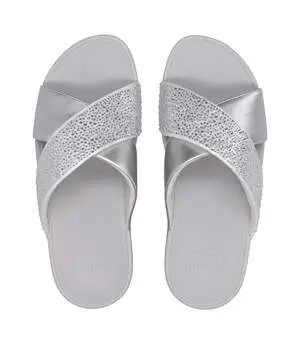 Fitflop Embellished Cross-strap Slides