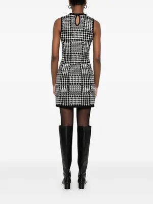 Twin-set Sleeveless Houndstooth Dress