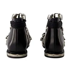 Toga Aj1284 Leather Ankle Boots