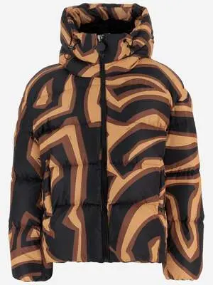 Emilio Pucci Abstract Print Padded Jacket - Red