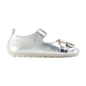 Simone Rocha Buckle Grip Ballerina Flats - Silver
