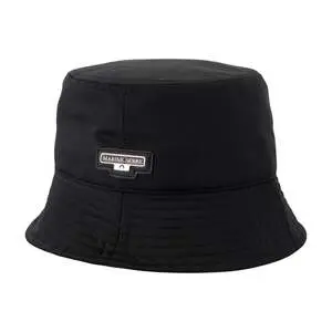 MARINE SERRE Satin Bucket Hat - Black