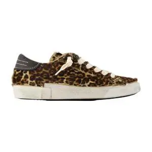 Philippe Model Prsx Low Leather Sneakers - Printed