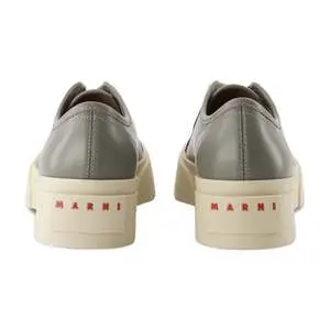 Marni Leather Sneakers - Grey