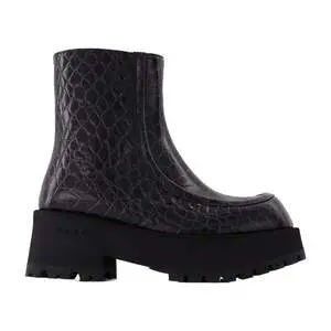 Marni Ankle Boots In Leather