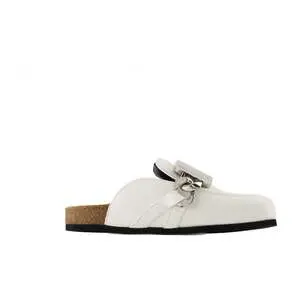 JW Anderson Leather Loafers With Chain Link Detailing