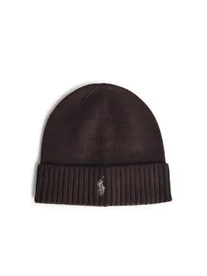 Ralph Lauren Wool Beanie - Brown