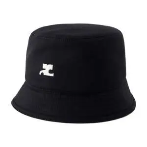 COURREGES Signature Bucket Hat - Black