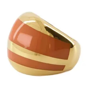 AURÉLIE BIDERMANN Tamarin Metal Ring - Orange