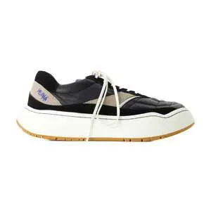 ADER ERROR Log Baus Leather Sneakers - Black