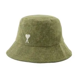 Ami Cotton Bucket Hat - Khaki