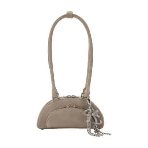 SELF-PORTRAIT Mini Leather Shoulder Bag With Charm