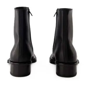 Alexander McQueen Cuban Stack Ankle Boots