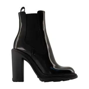 Alexander Mcqueen Block Heel Shoes For Men