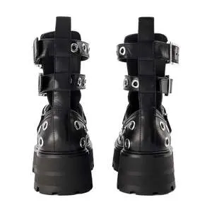 Alexander McQueen Leather Ankle Boots