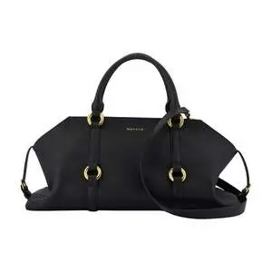 Alexander McQueen Farringdon Medium Leather Purse - Black
