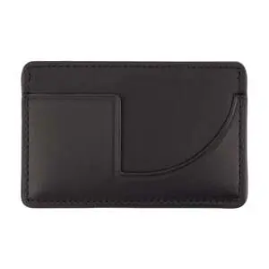 Patou Jp Card Holder Leather - Black