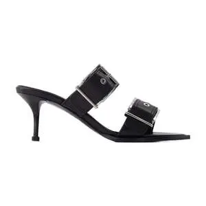 Alexander McQueen Leather Buckled Pumps