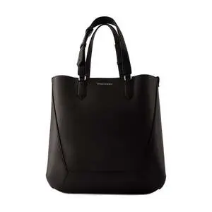 Alexander McQueen The Edge Medium Leather Shopper Bag