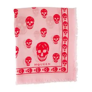 Alexander McQueen Skull Scarf Alexander Mc Queen Silk - Pink