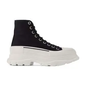 Alexander McQueen Tread Slick Canvas Sneakers - Black