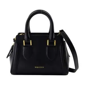 Alexander McQueen Birdee Mini Leather Purse - Black