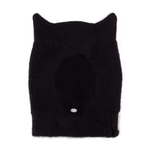 Coperni Knitted Horn Beanie - Black