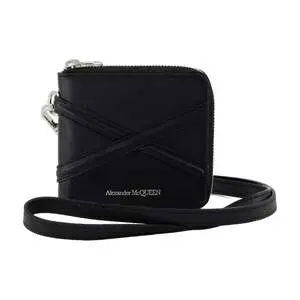 Alexander McQueen Zip Around Billfold Wallet Leather - Black