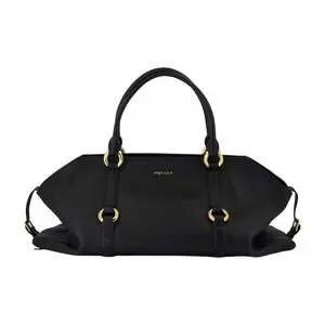Alexander McQueen Farringdon Maxi Leather Purse - Black