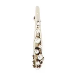 Alexander McQueen Pave Faceted Earrings - Silver