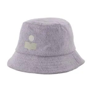 Isabel Marant Haley Gb Cotton Bucket Hat - Purple