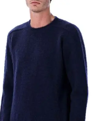 Howlin' Shaggy Bear Crewneck Sweater - Deep Blue