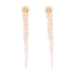 Simone Rocha Drip Crystal Earrings - Pink